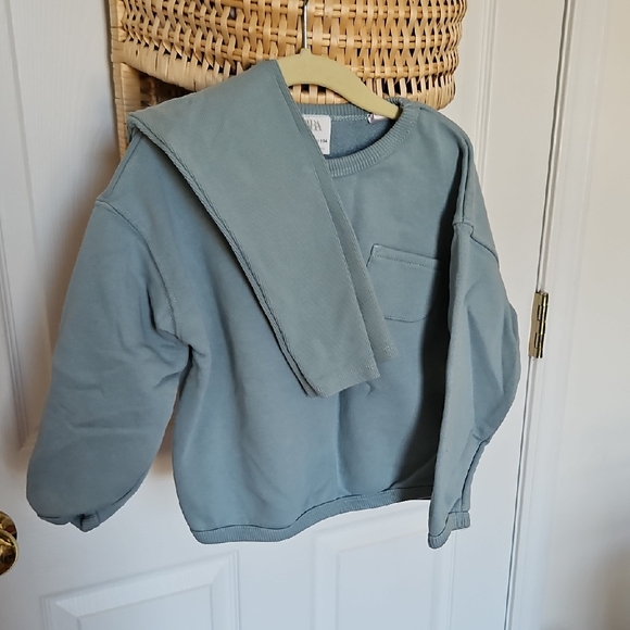 Zara | Matching Sets | Zara Kids Matching Set In Blue | Poshmark